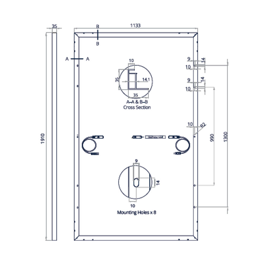 Tindo Walara 475W G4P BLACK Solar Panel N-Type 16 Busbar Bifacial Cells ...